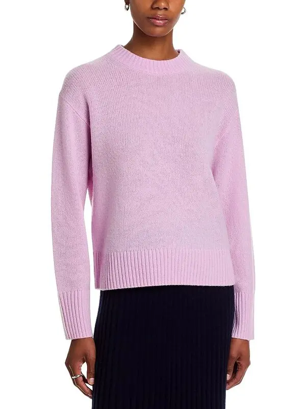 Bloomingdale'S Boxy Crewneck Cashmere Sweater - French Violet