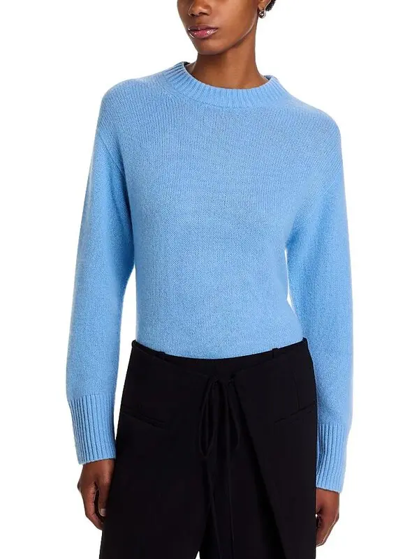Bloomingdale'S Boxy Crewneck Cashmere Sweater - Heather Sky