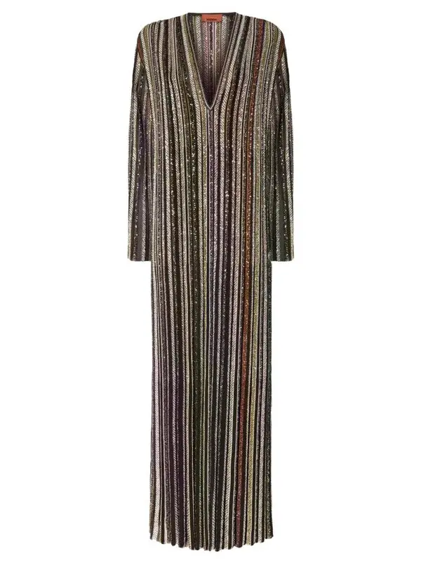 Missoni Patterned Maxi Dress - Silver