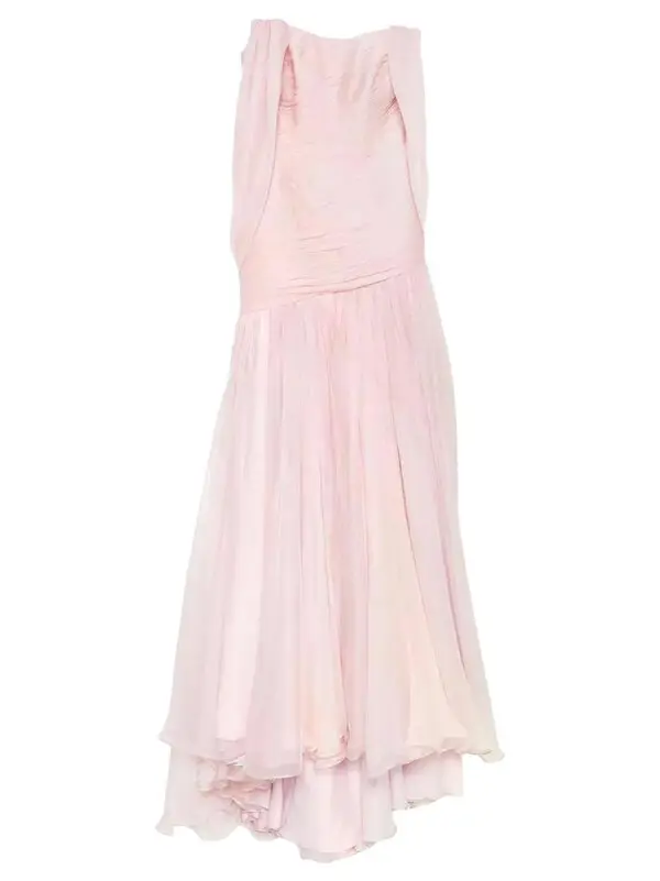 M.MARQUISE Adelina Pleated Strapless Dress - Pink