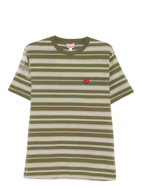 Kenzo Boke Flower Striped T-shirt - Green