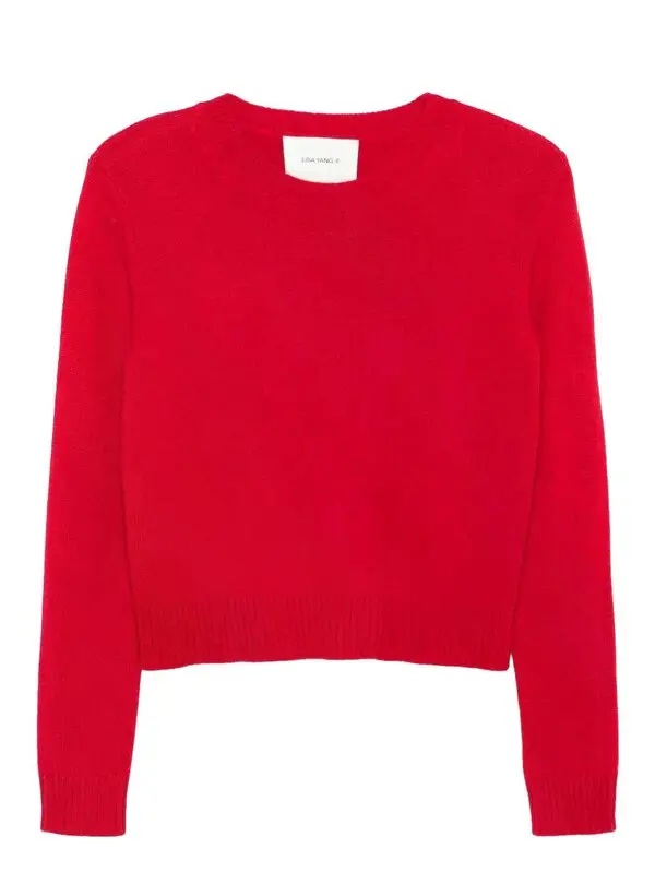 LISA YANG Mable Crew-neck Cashmere Jumper - Red