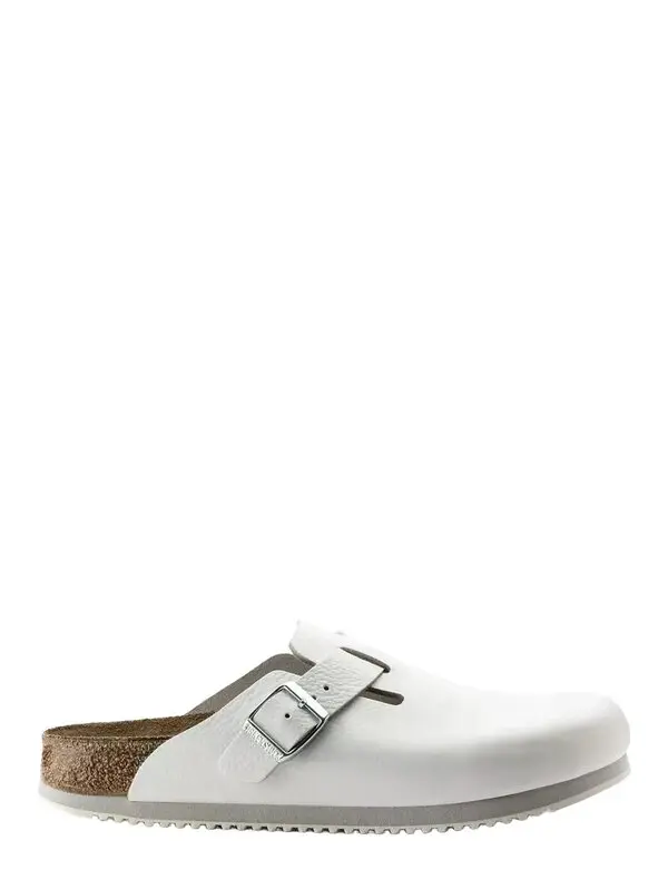 BIRKENSTOCK Boston Super Grip Slides - White