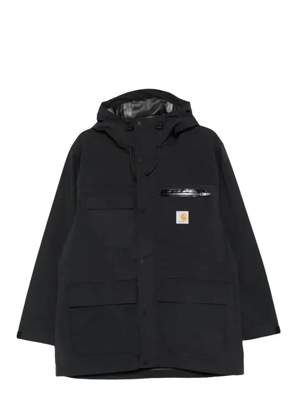Carhartt Work In Progress Bowden Hooded Raincoat - Black