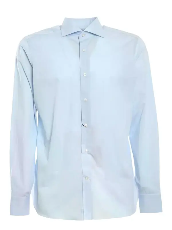 BORRIELLO NAPOLI Cotton Shirt - Blue