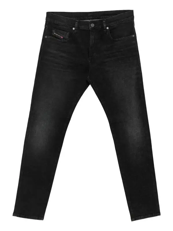 Diesel Logo-plaque Jeans - Black