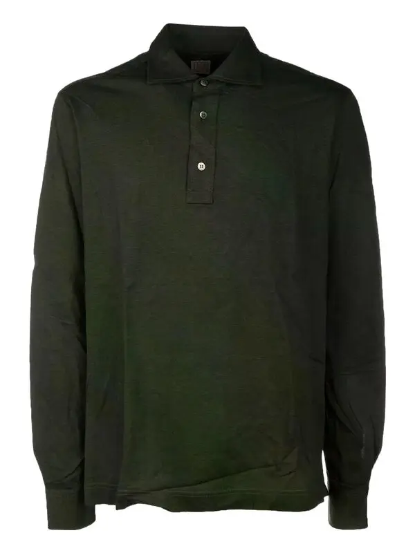 4FF Long-sleeve Polo Shirt - Green