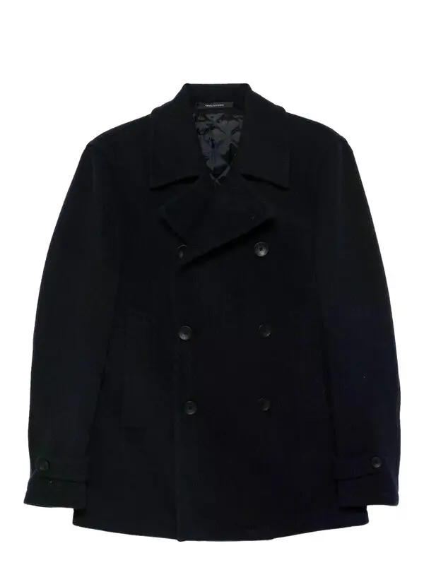 Tagliatore Double-breasted Pea Coat - Blue