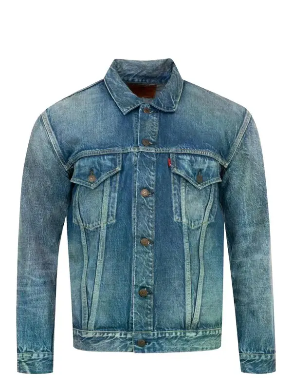 FULLCOUNT Patch-pocket Denim Jacket - Blue