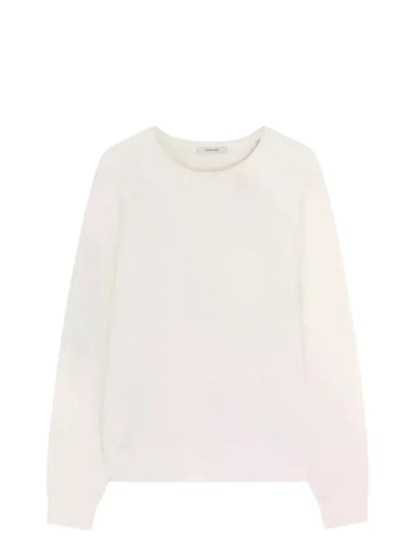 LEMAIRE Raglan Sleeve Crew-neck Sweatshirt - White