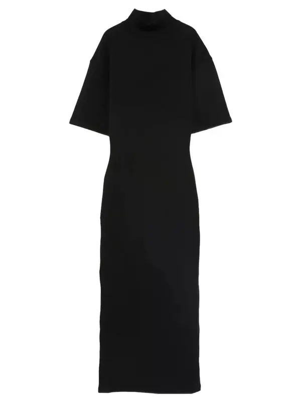 Jean Paul Gaultier High-neck Maxi Dress - Black