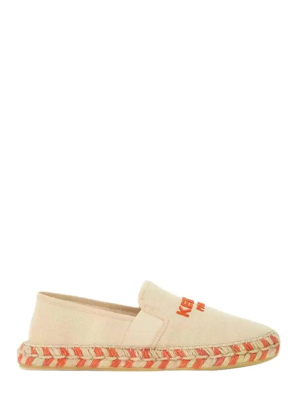 Kenzo Embroidered Logo Espadrille Flats - Neutrals