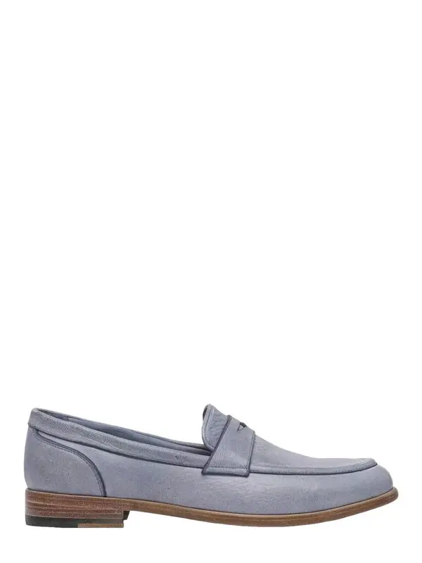 STURLINI FIRENZE Penny Leather Loafers - Blue
