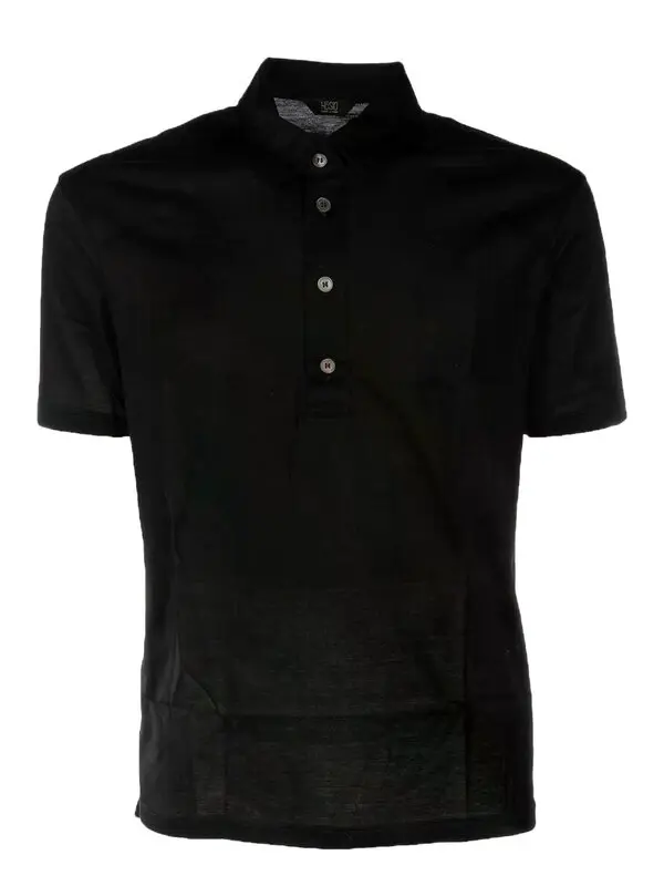 HOSIO Short-sleeve Polo Shirt - Black