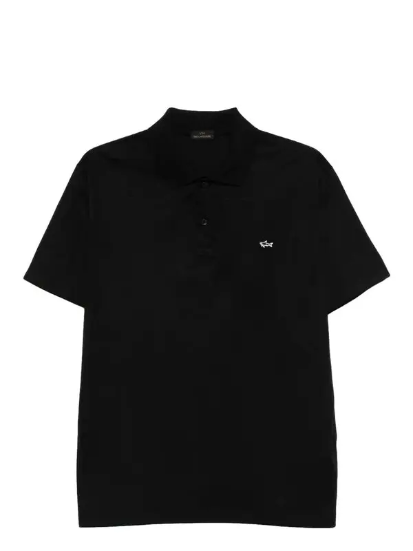 Paul & Shark Logo Polo Shirt - Black