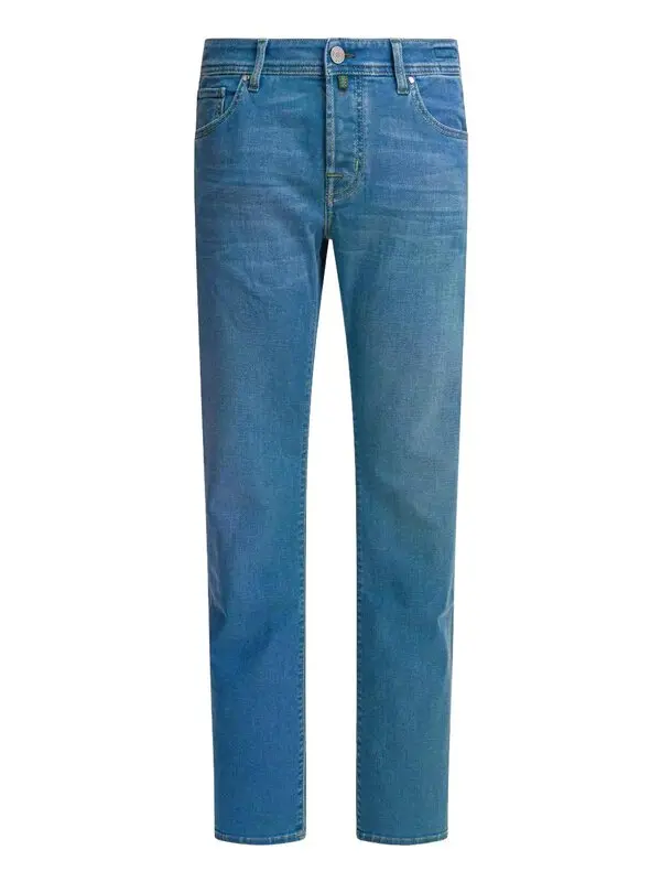 Jacob Cohen Cotton-blend Straight-leg Jeans - Blue
