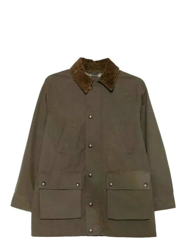 Polo Ralph Lauren Corduroy-collar Flap-pocket Coat - Green