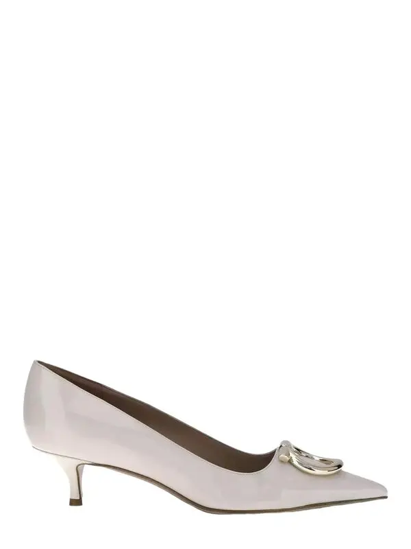 FERRAGAMO 50mm Gancini Patent-leather Pumps - Neutrals