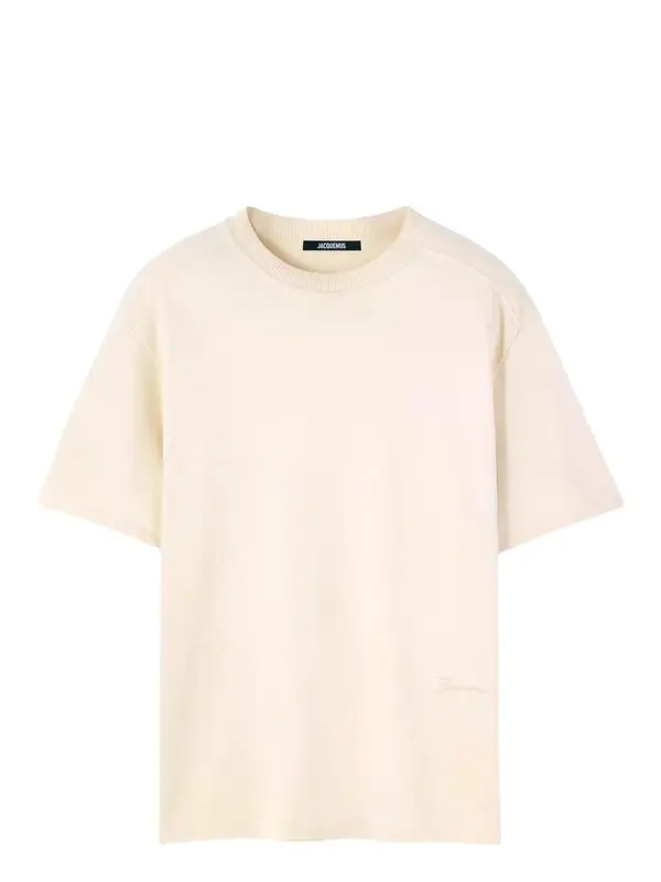 Jacquemus Embroidered Short-sleeve T-shirt - Neutrals