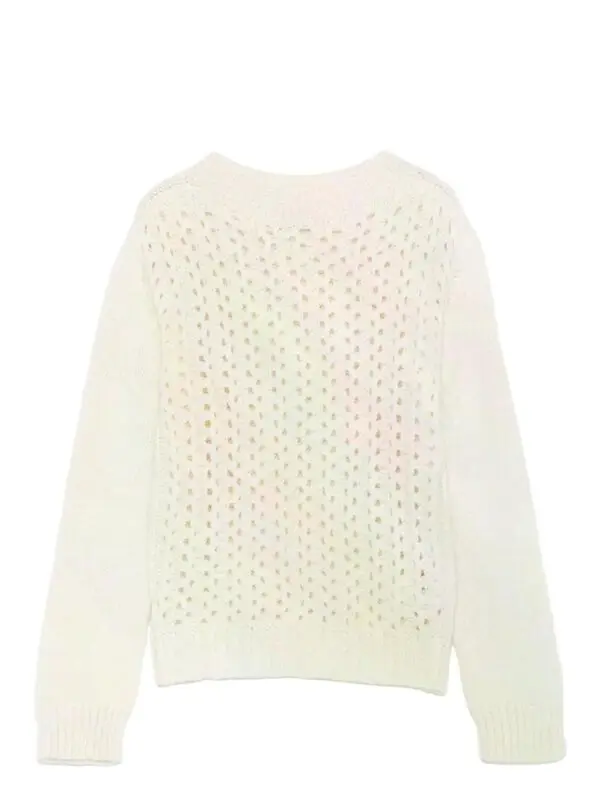 DONDUP Open-knit Sweater - White