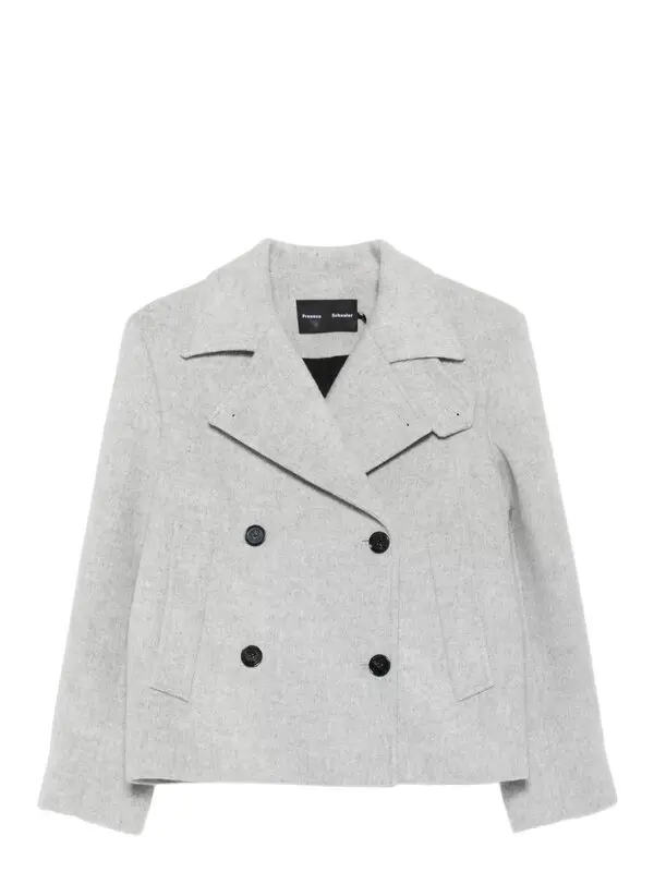 Proenza Schouler Double-breasted Wool-blend Jacket - Grey