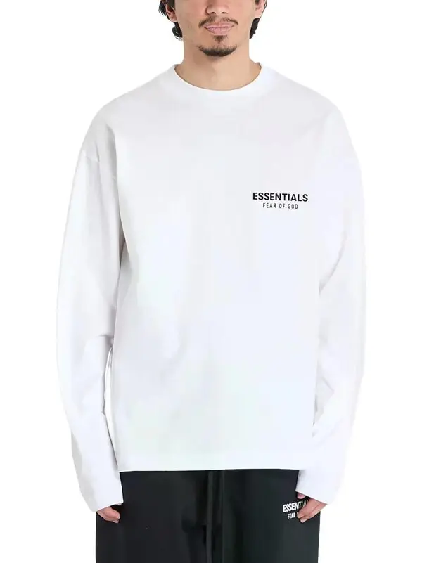 Fear Of God Logo Long-sleeve T-shirt - White