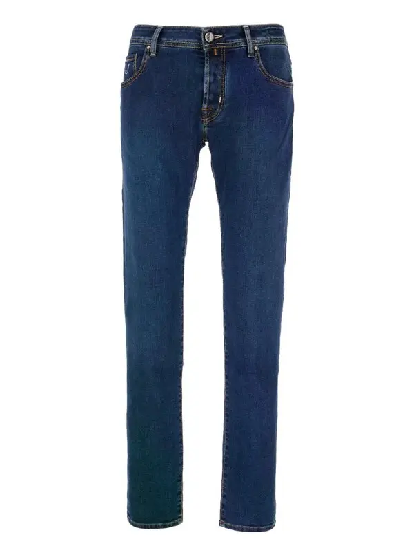 Jacob Cohen Contrast-stitching Jeans - Blue