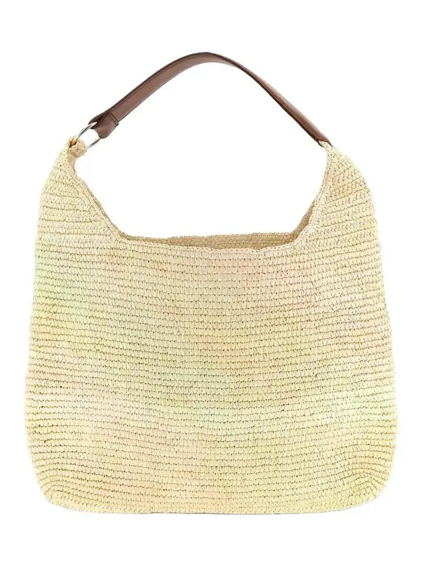 MAISON MICHEL Cristiana Shoulder Bag - Neutrals