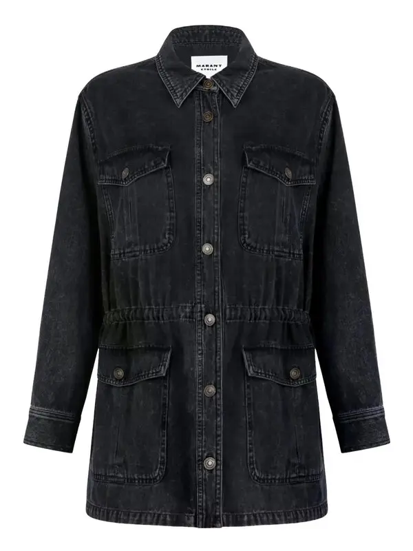 Isabel Marant Button-fastening Denim Jacket - Black