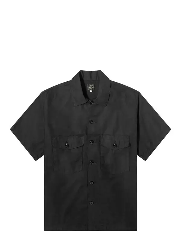 Needles Fatigue Short-sleeve Flap-pockets Shirt - Black