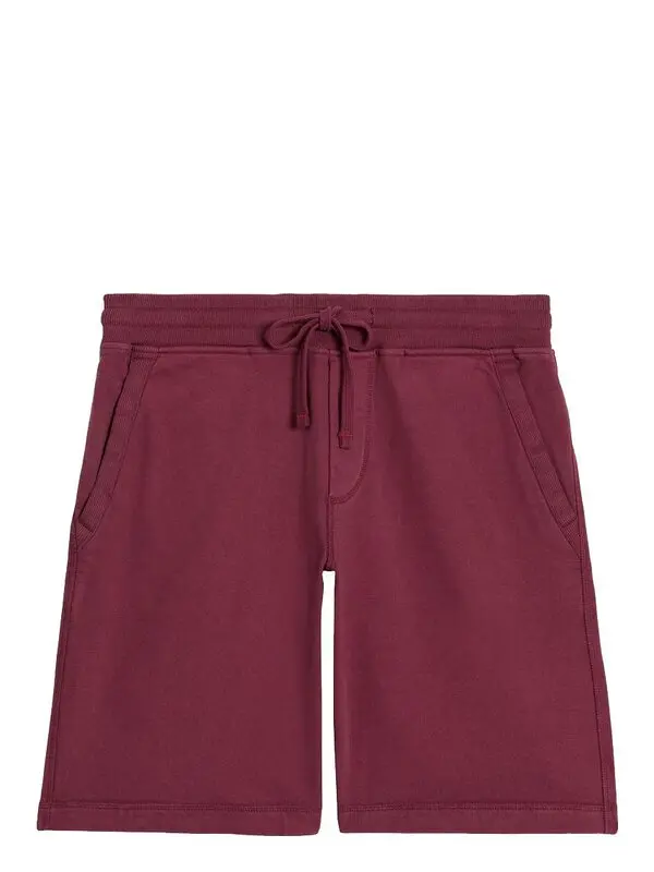 Orlebar Brown Cotton-terry Drawstring Shorts - Claret