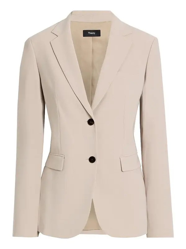 Theory Crepe Blazer - Neutral