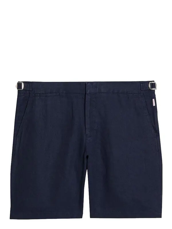Orlebar Brown Norwich Linen Shorts - Navy