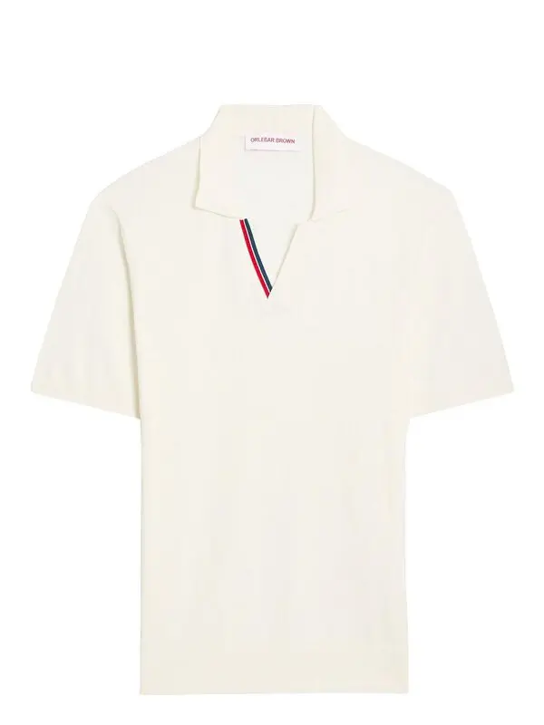 Orlebar Brown Horton Cotton Polo Shirt - Ivory