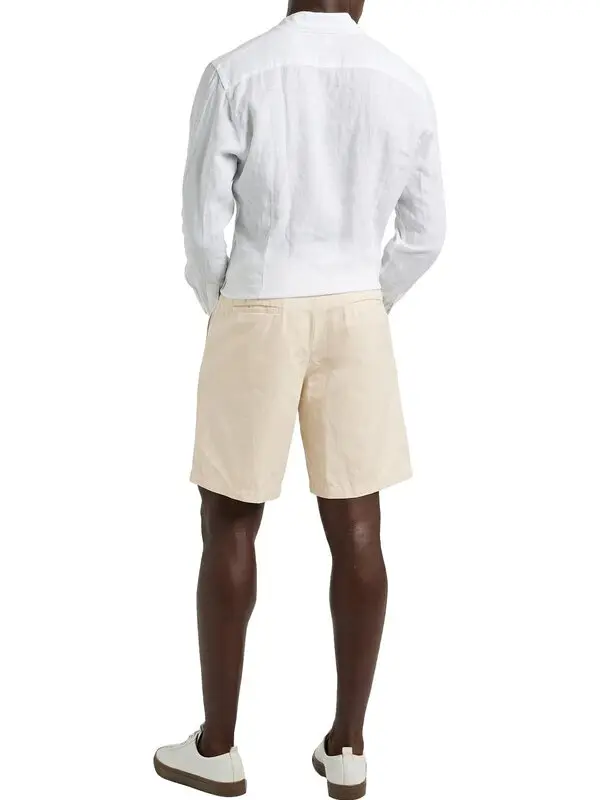 Orlebar Brown Norwich Cotton And Linen-blend Shorts - Sand
