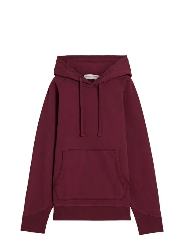 Orlebar Brown Francis French Cotton-terry Hoodie - Claret
