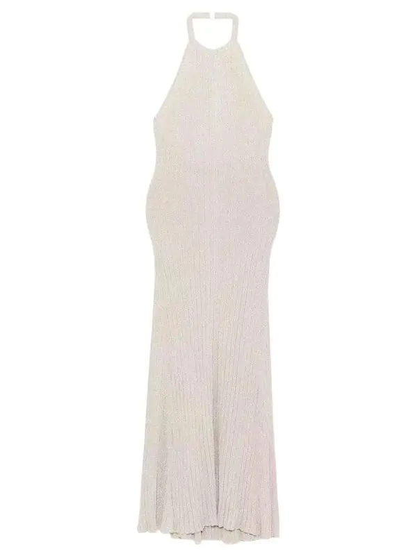 TOM FORD Metallic Knit Dress - Neutrals