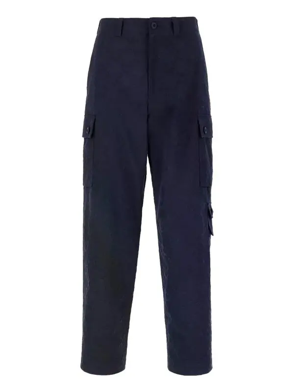 Givenchy Monogram Cargo Trousers - Blue