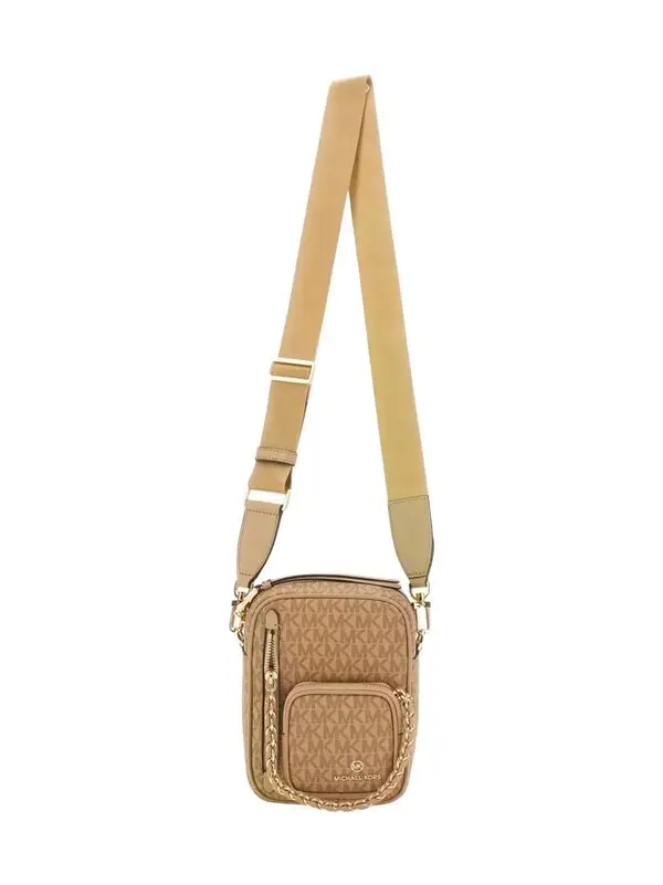 Michael Kors Monogram Crossbody Bag - Brown
