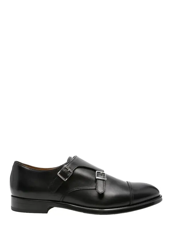 DOUCAL'S Double-buckle Shoes - Black