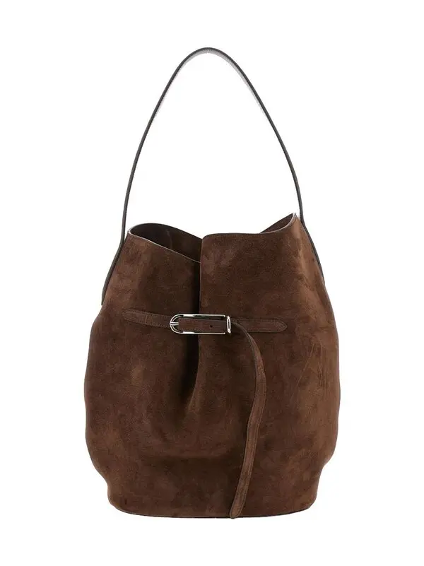 LIFFNER Belted Bucket Shoulder Bag - Brown