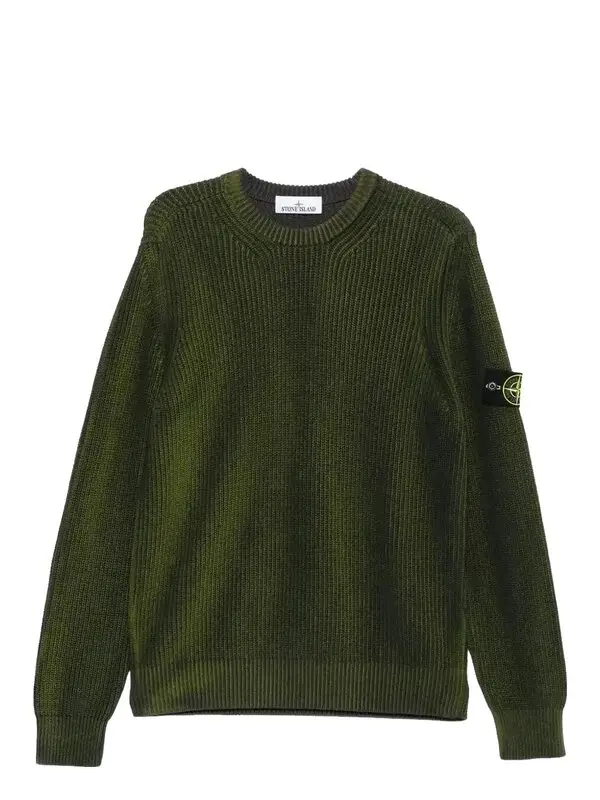 Stone Island Ribbed Crew-neck Sweater - V005d Green