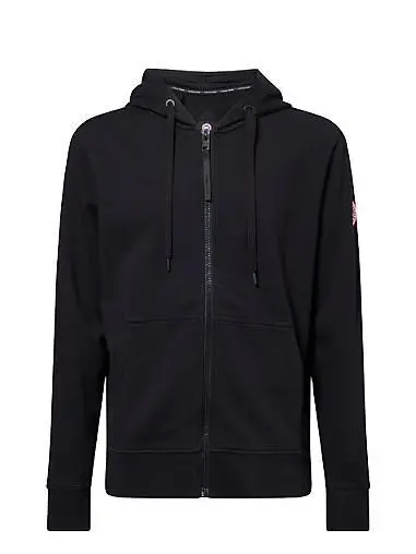 Canada Goose Huron Zipped Cotton-jersey Hoody - Black - Noir