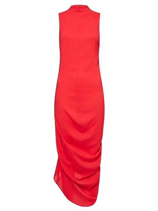 Jacquemus The J Sleeveless Stretch-woven Maxi Dress - Red