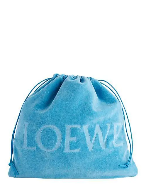 Loewe Medium Cotton Pouch - Light Blue