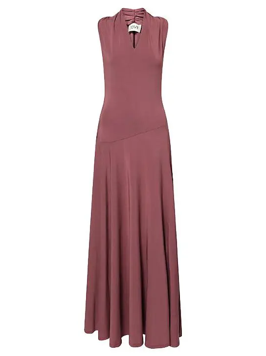 Tove Vina V-neck Maxi Dress - Damson