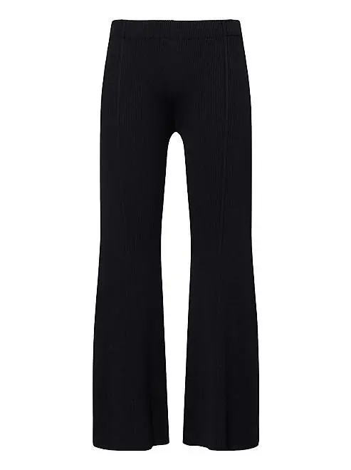 CFCL Flared Knitted Trousers - Black