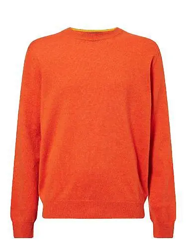 Paul Smith Crewneck Cashmere Jumper - Orange