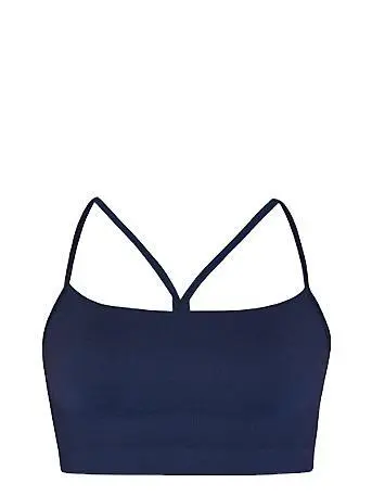 Sweaty Betty Spirit Restored Yoga Bra - Navy Blue