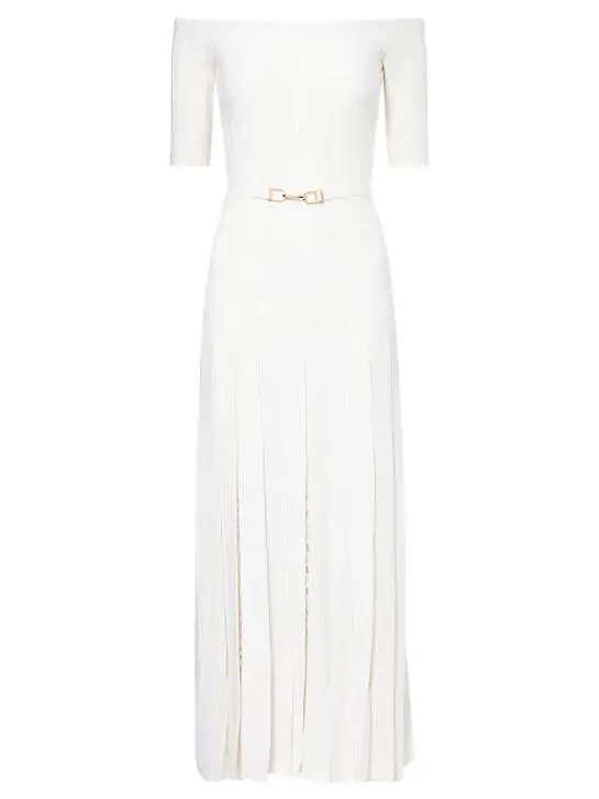 Gabriela Hearst Kurt Open-knit Wool Maxi Dress - Ivory